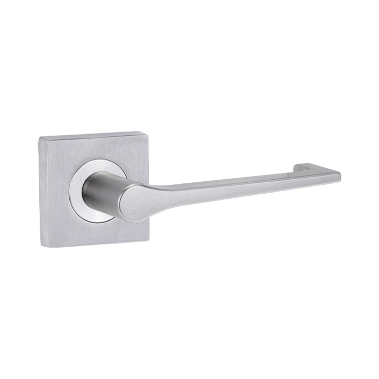 Lockwood 1420 Square Series Brass Door Handles - Lever 145 | LOCKWOOD
