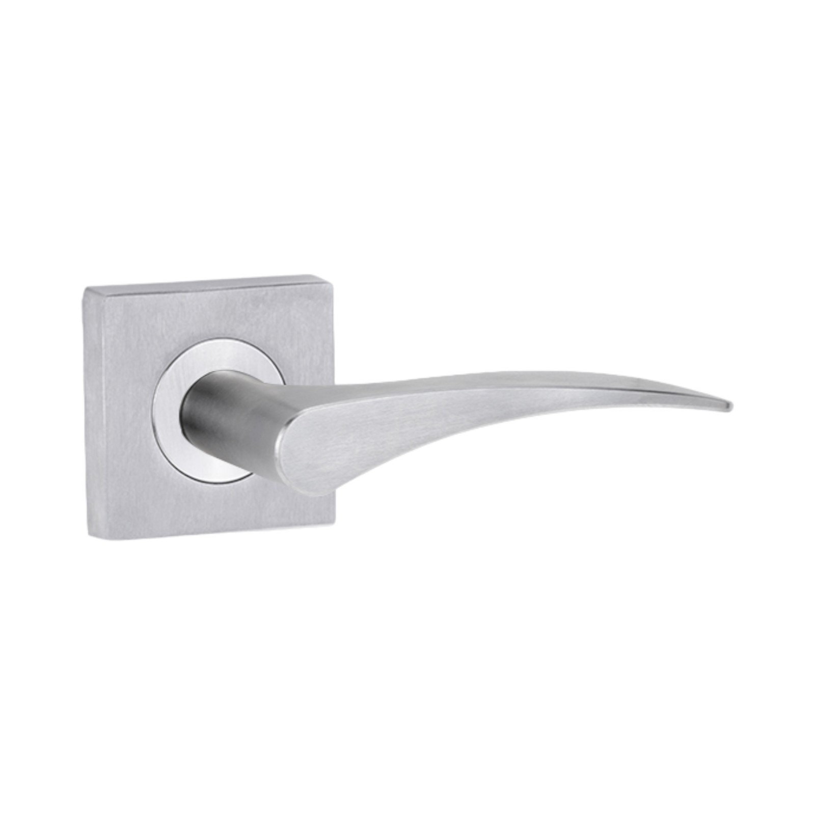 Lockwood 1420 Square Series Brass Door Handles - Lever 153 | LOCKWOOD